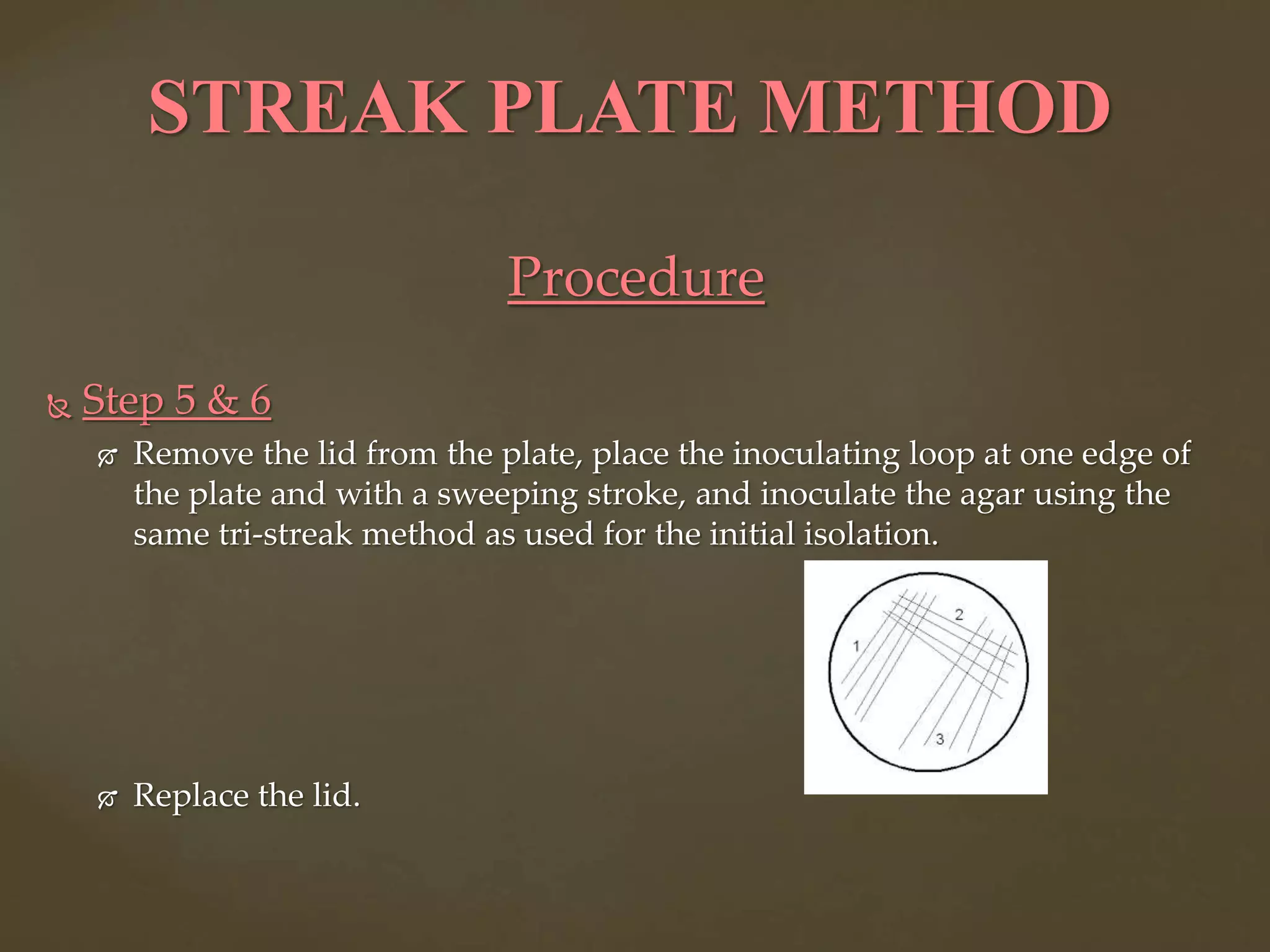 The Streak plate method, | PPTX