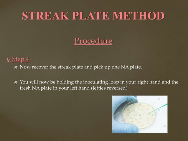 The Streak plate method, | PPTX | Biological Sciences | Science