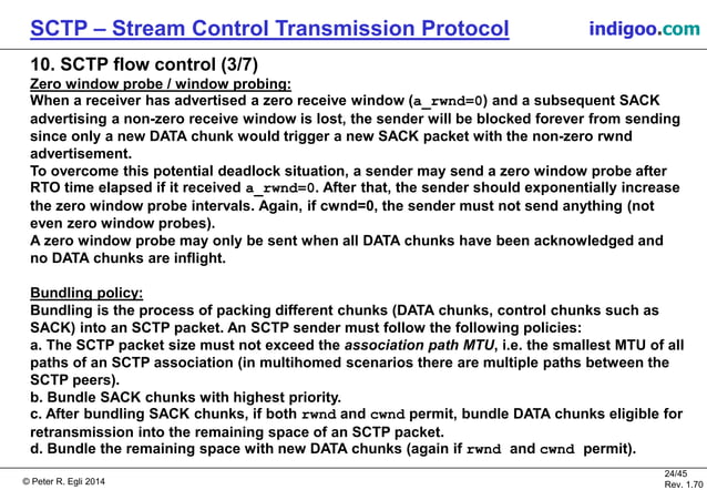 Overview of SCTP (Stream Control Transmission Protocol) | PPT