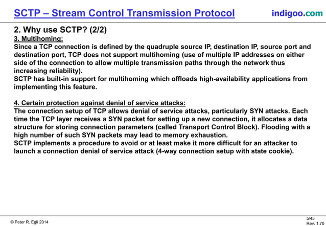 Overview of SCTP (Stream Control Transmission Protocol) | PPT