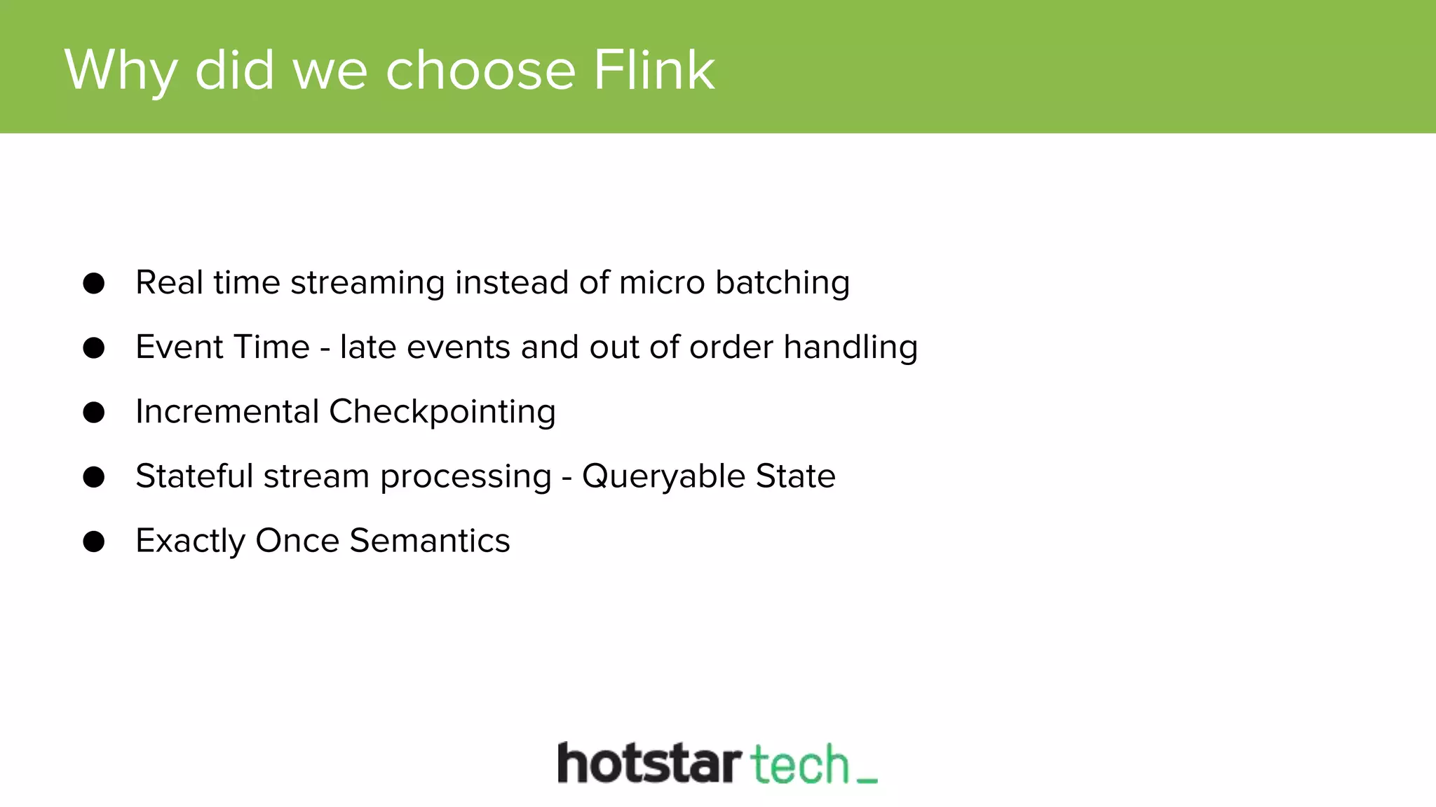 Stream processing at Hotstar | PPTX