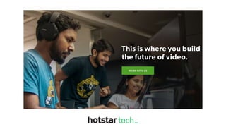 Stream processing at Hotstar | PPTX