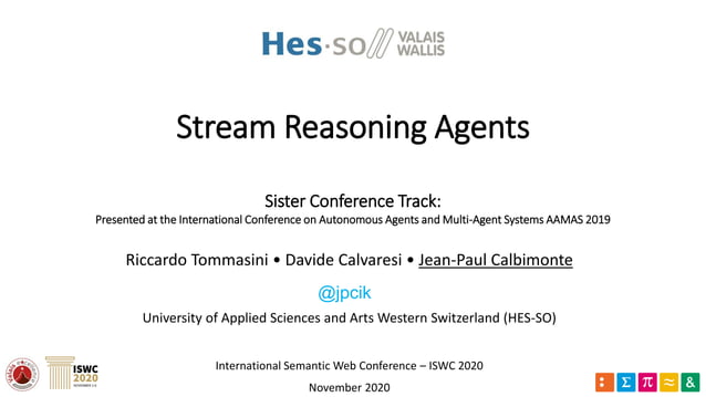 Stream reasoning agents | PPT
