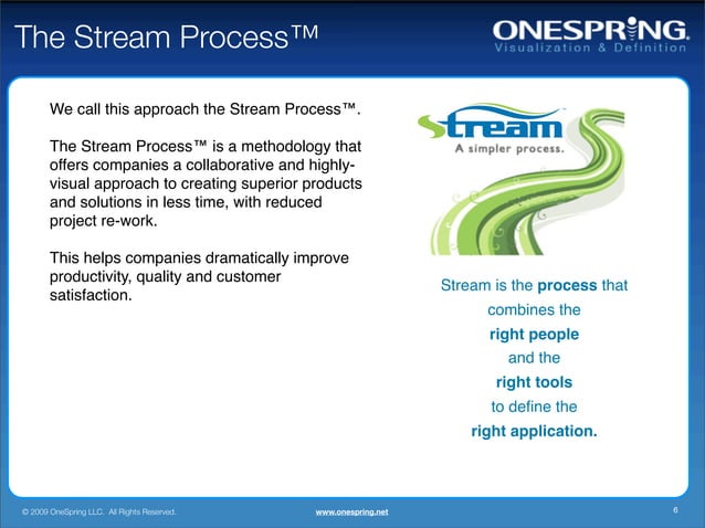 The Stream Process™ for Defining Projects | PPT