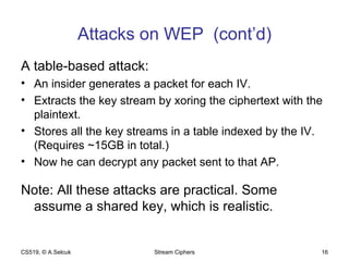 Stream ciphers presentation | PPT
