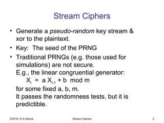 Stream ciphers presentation | PPT