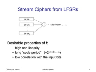 Stream ciphers presentation | PPT