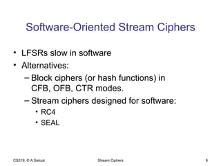 Stream ciphers presentation | PPT