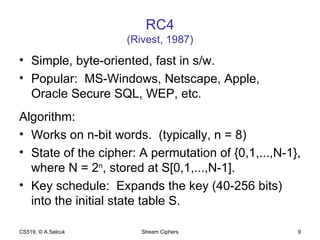 Stream ciphers presentation | PPT