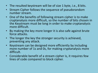 Stream Ciphers | POTX