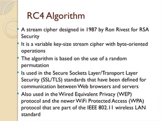 Complete explanation about Stream Ciphers-RC4 Algorithm.pptx