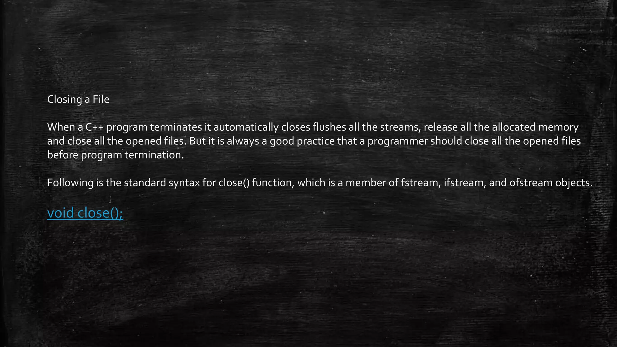 Stream classes in C++ | PPTX