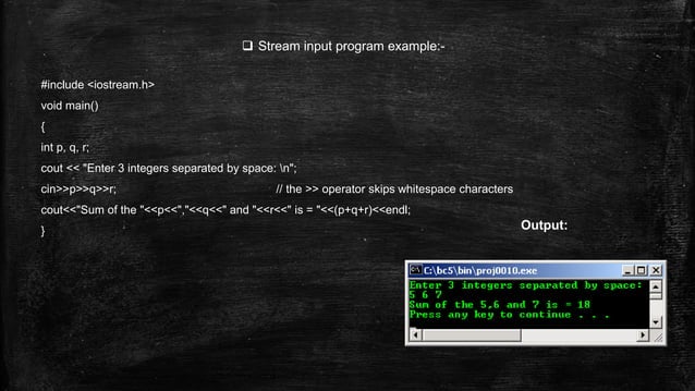 Stream classes in C++ | PPTX | Programming Languages | Computing