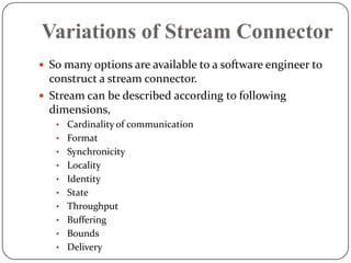 Stream connectors | PPTX