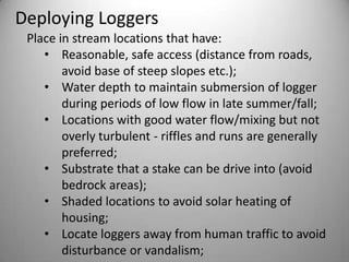Stream Data Loggers And Diy Instructions For Protective Housings And ...