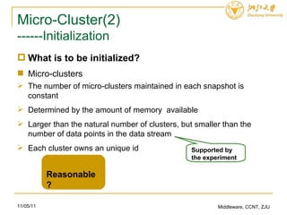 Stream data mining & CluStream framework | PPT