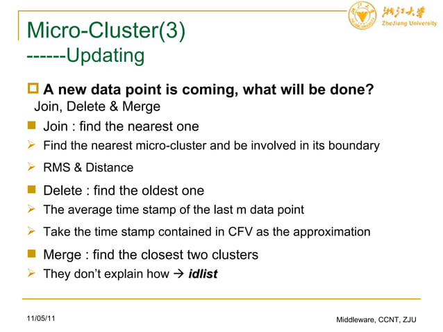 Stream data mining & CluStream framework | PPT | Computing | Technology & Computing