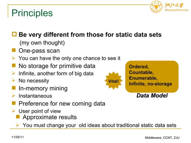 Stream data mining & CluStream framework | PPT | Computing | Technology & Computing