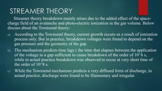 Streamer theory | PPTX