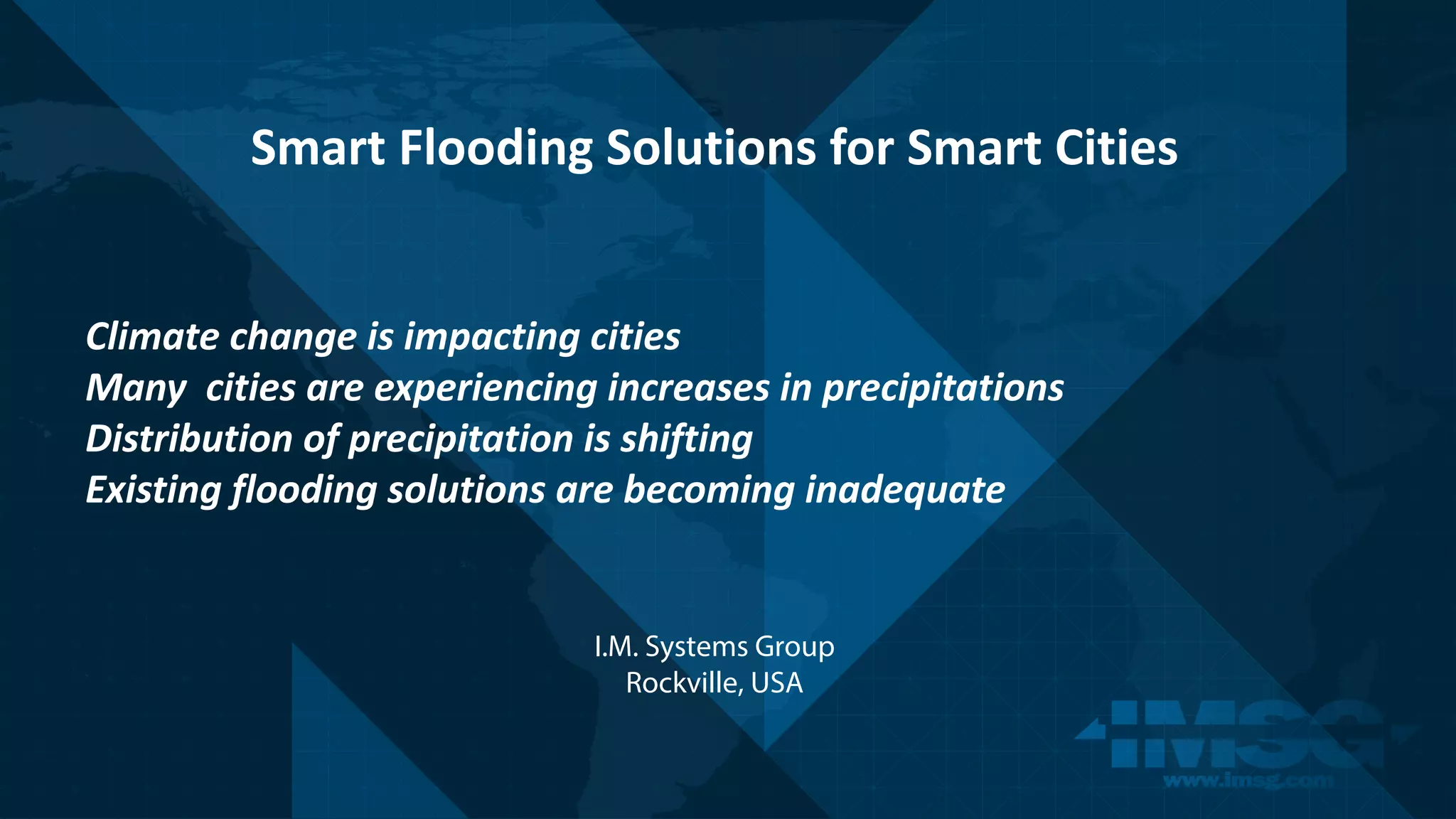 Smart Flooding Solutions for Smart Cities - Smart Cities Summit 2018 - Algiers | PPT