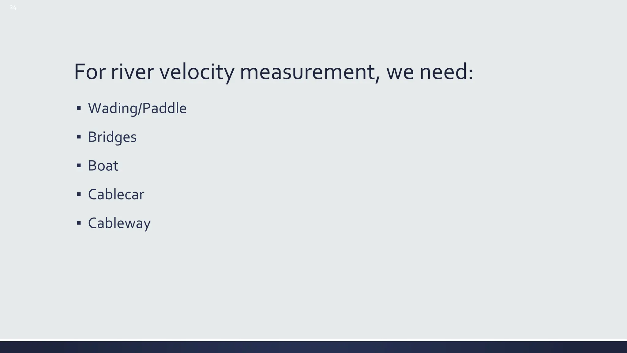 STREAMFLOW MEASUREMENT IN HYDROLOGY.pptx