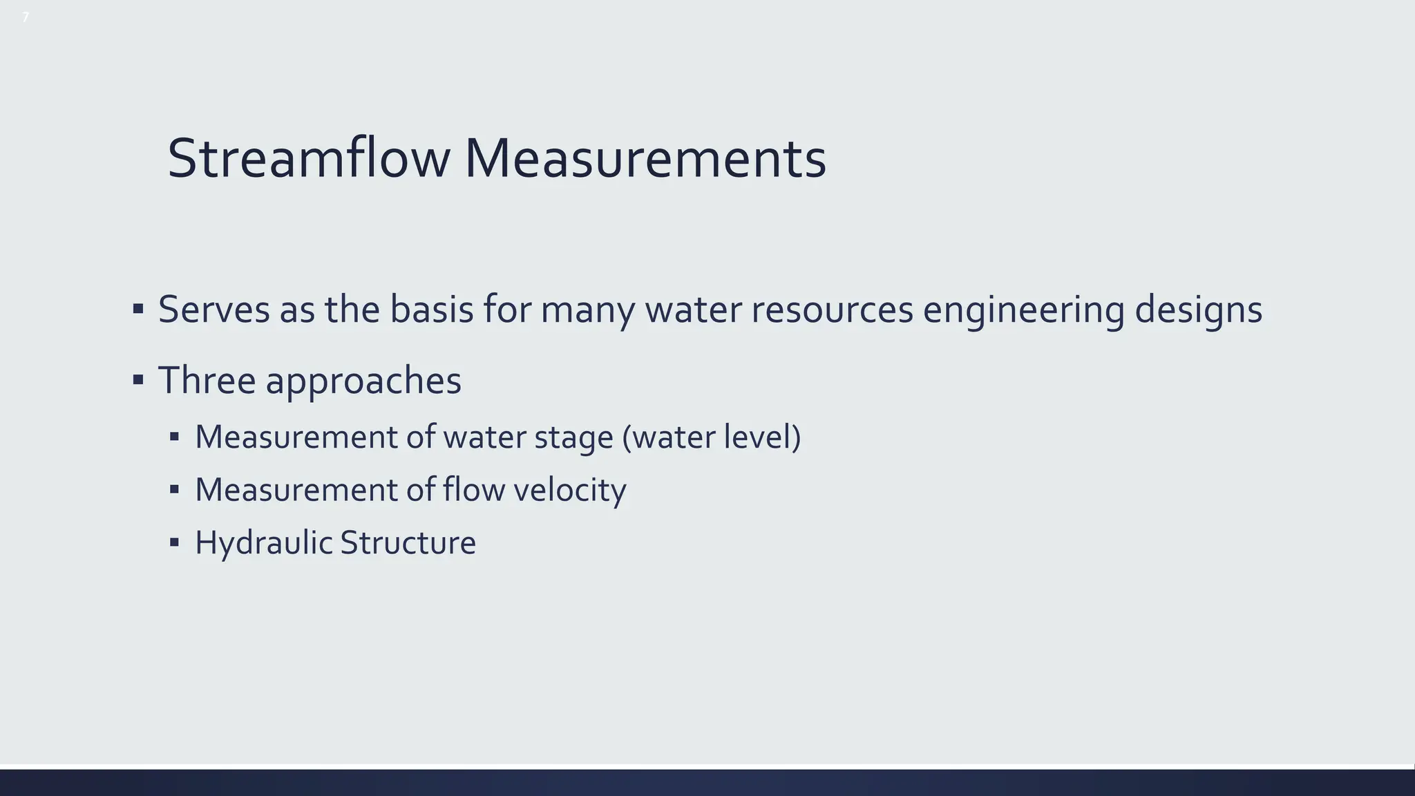 STREAMFLOW MEASUREMENT IN HYDROLOGY.pptx