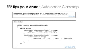 Zend framework dans Azure | PPT