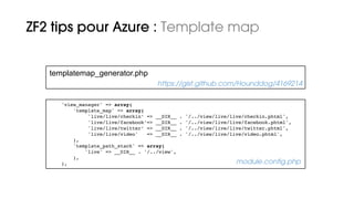 Zend framework dans Azure | PPT