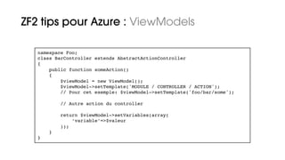 Zend framework dans Azure | PPT