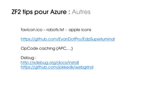 Zend framework dans Azure | PPT