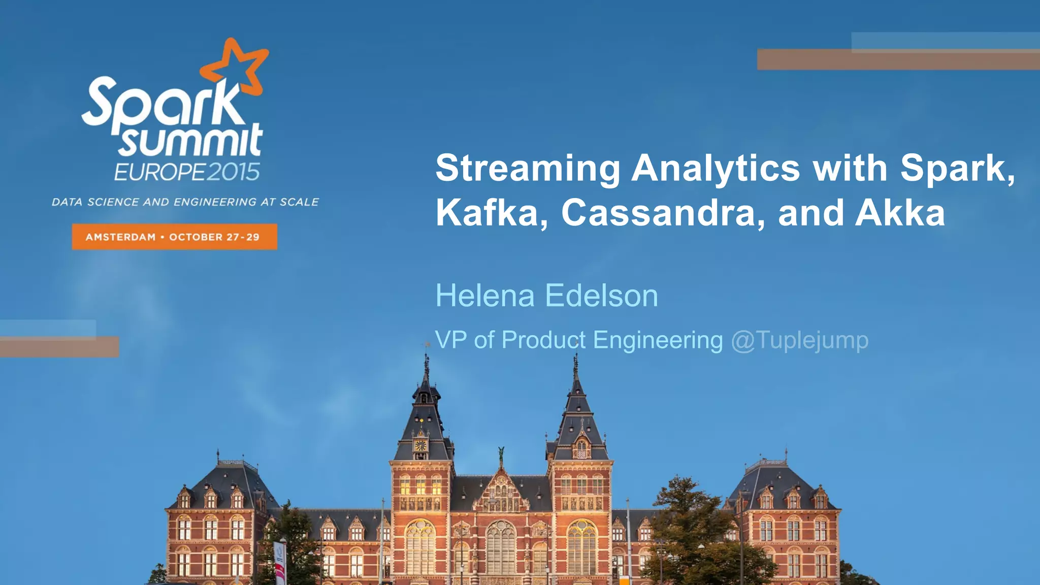 Streaming Analytics With Spark Kafka Cassandra And Akka Ppt Free Download