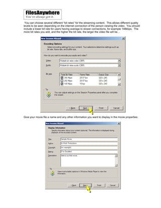 Streaming Media Guide | DOC