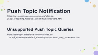 Streaming API Push Topic.pptx | Computing | Technology & Computing