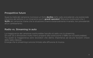 LA MUSICA, TRA STREAMING E RADIO | PDF