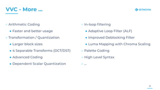 Bitmovin AV1/VVC Presentation_Streaming Media East by Christian Feldmann | PDF | Video Software ...