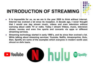 Streaming platforms | PPTX