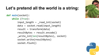 Kafka Summit SF 2017 - Streaming Processing in Python – 10 ways to avoid summoning Cuthulu | PPT
