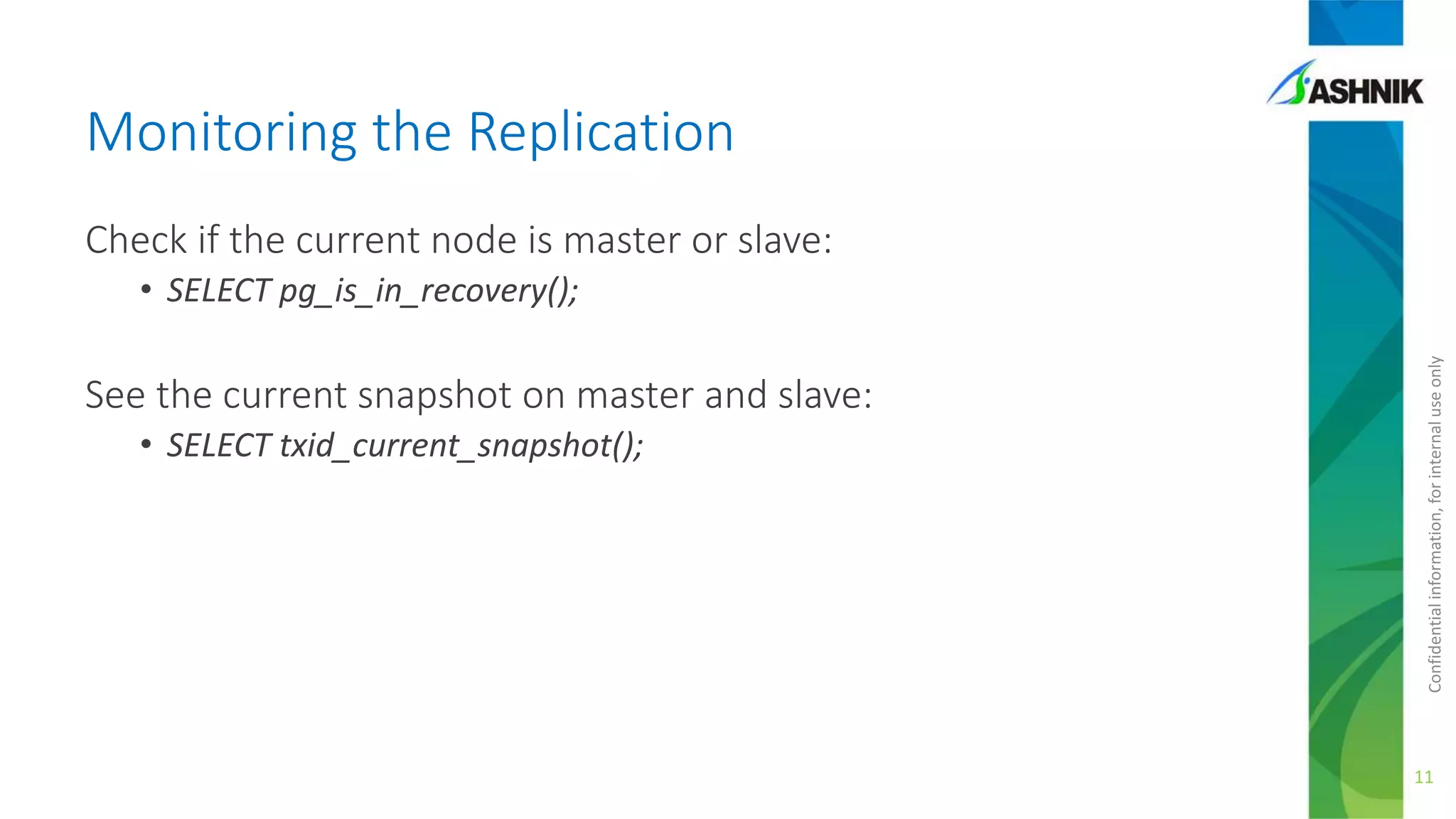 Streaming Replication In Postgresql Pptx Databases Computer