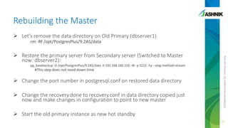 Streaming replication in PostgreSQL | PPTX | Databases | Computer Software and Applications