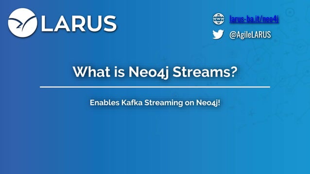 Neo4j Graph Streaming Services with Apache Kafka | PPT