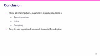 Streaming sql and druid | PDF