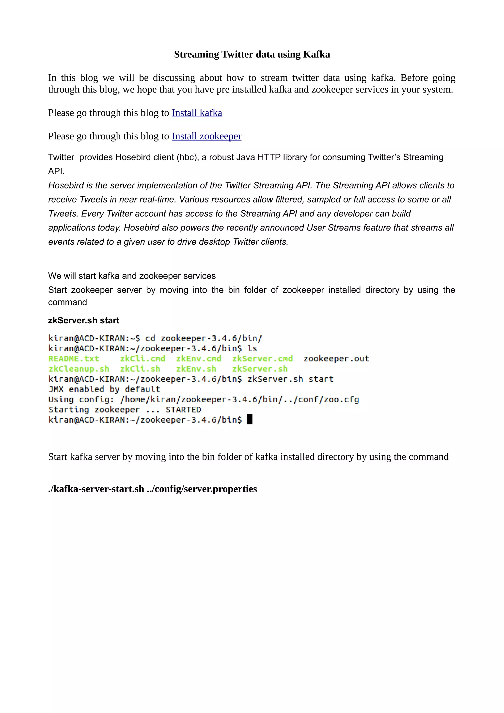 Streaming Twitter Data Using Kafka Pdf