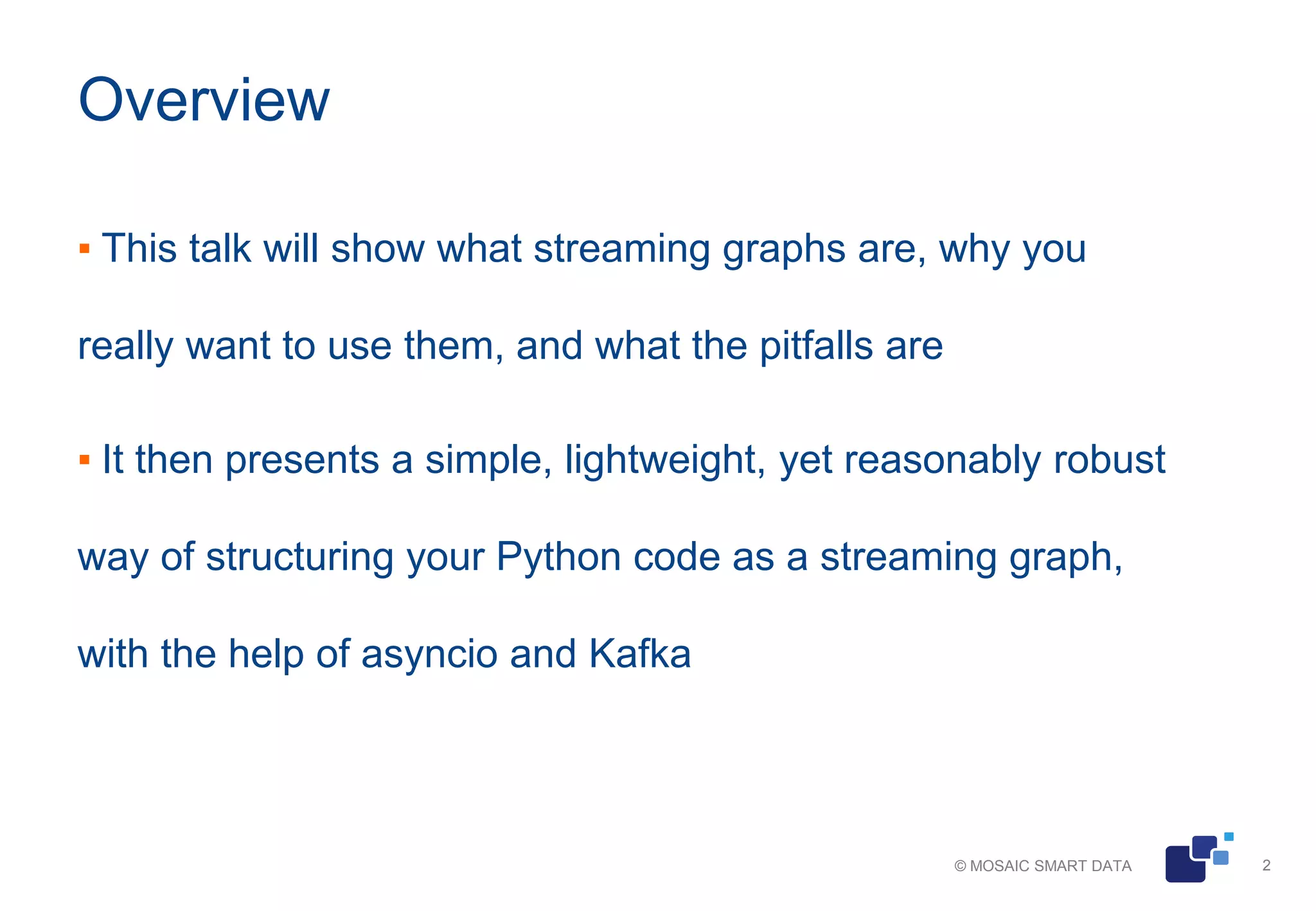 Streaming Analytics With Python And Kafka Ppt Free Download