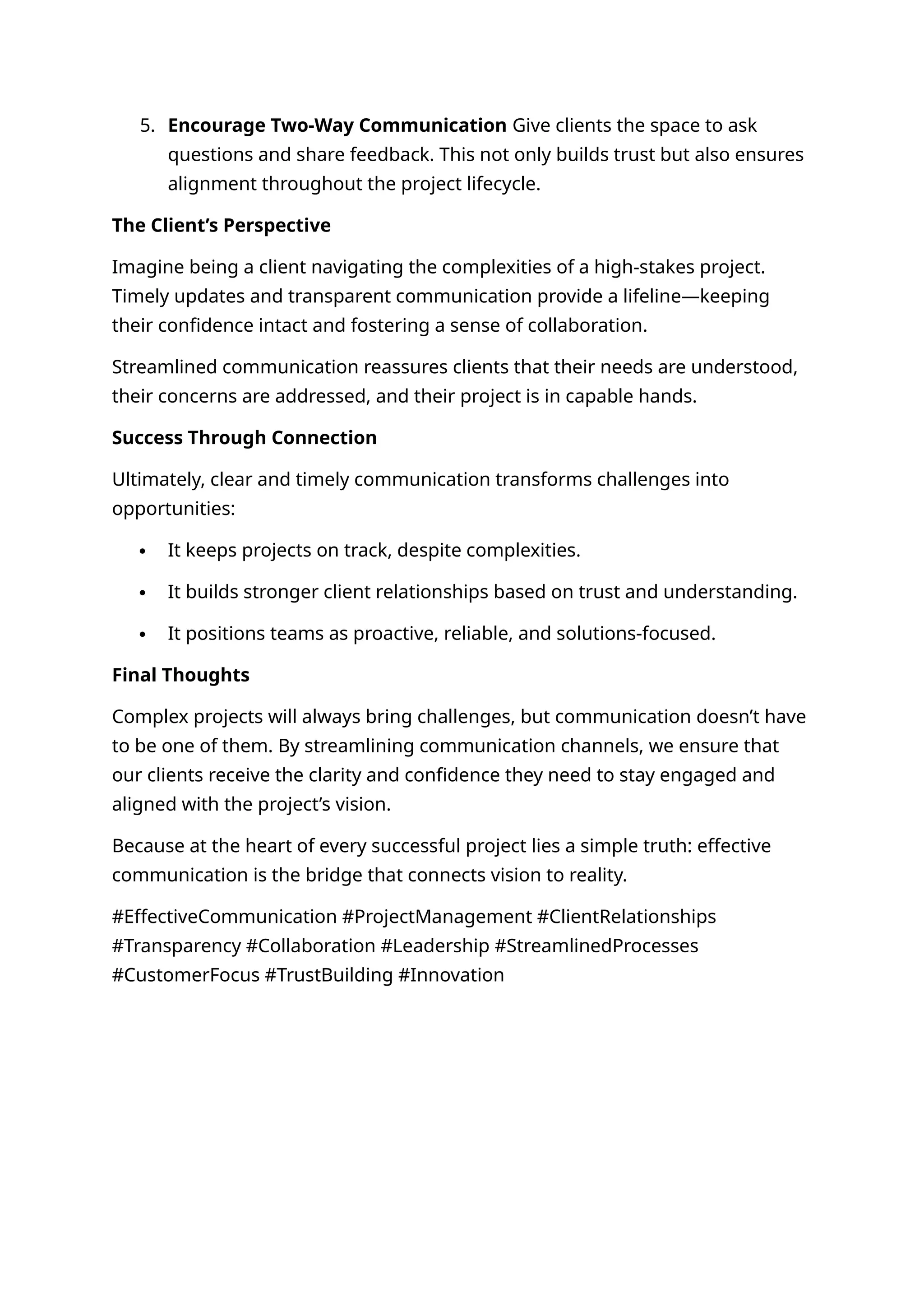 streamline communication channels and how to overcome it docx | PDF