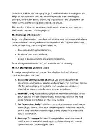 streamline communication channels and how to overcome it docx | PDF