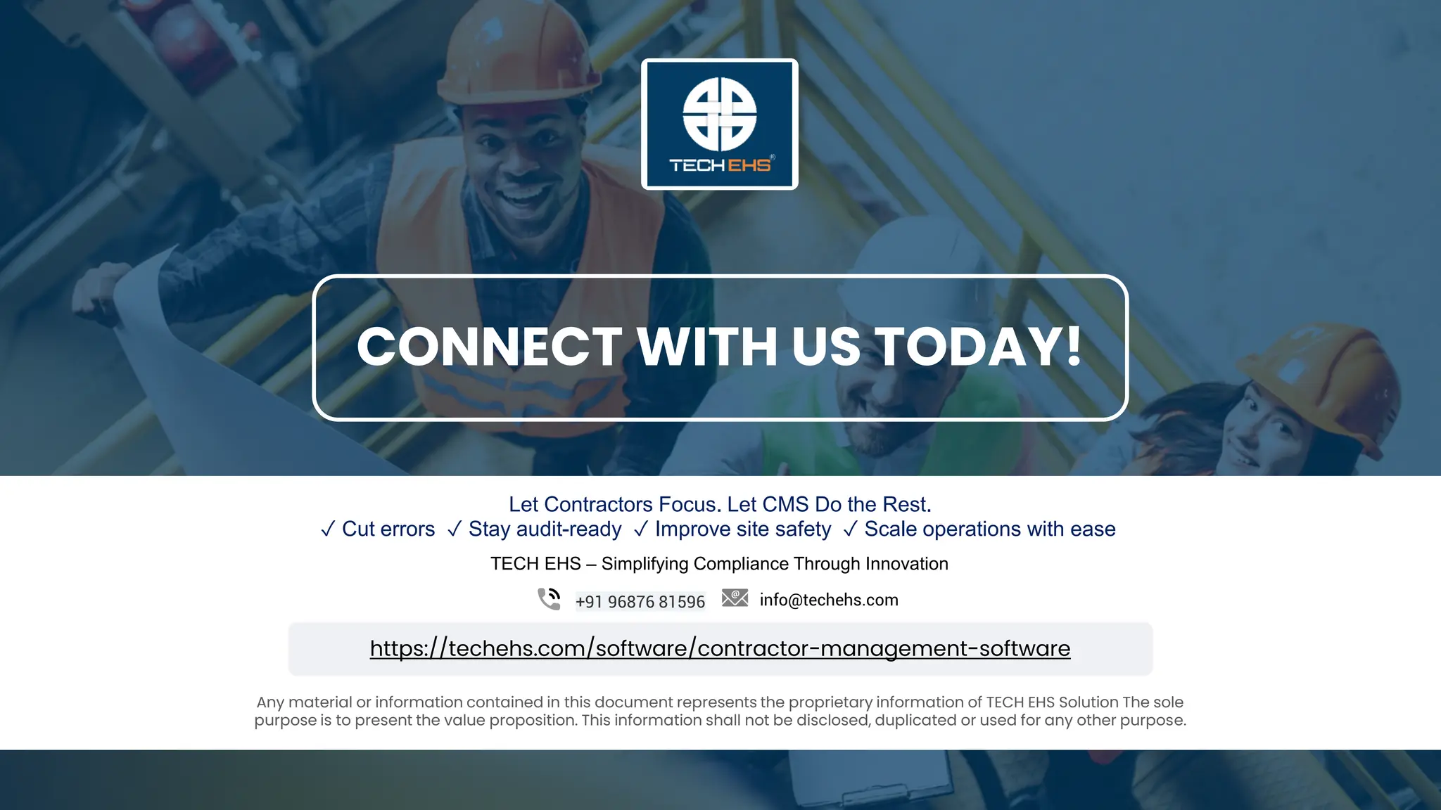 Streamline Contractor Lifecycle- TECH EHS Solution | PDF