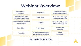 Streamlined Filing Compliance Procedures | PPTX