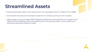 Streamlined Filing Compliance Procedures | PPT