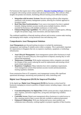 Streamlined Inventory and Asset Management Solutions in Singapore (1 ...