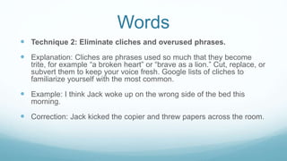 Streamline Your Writing Style | PPTX